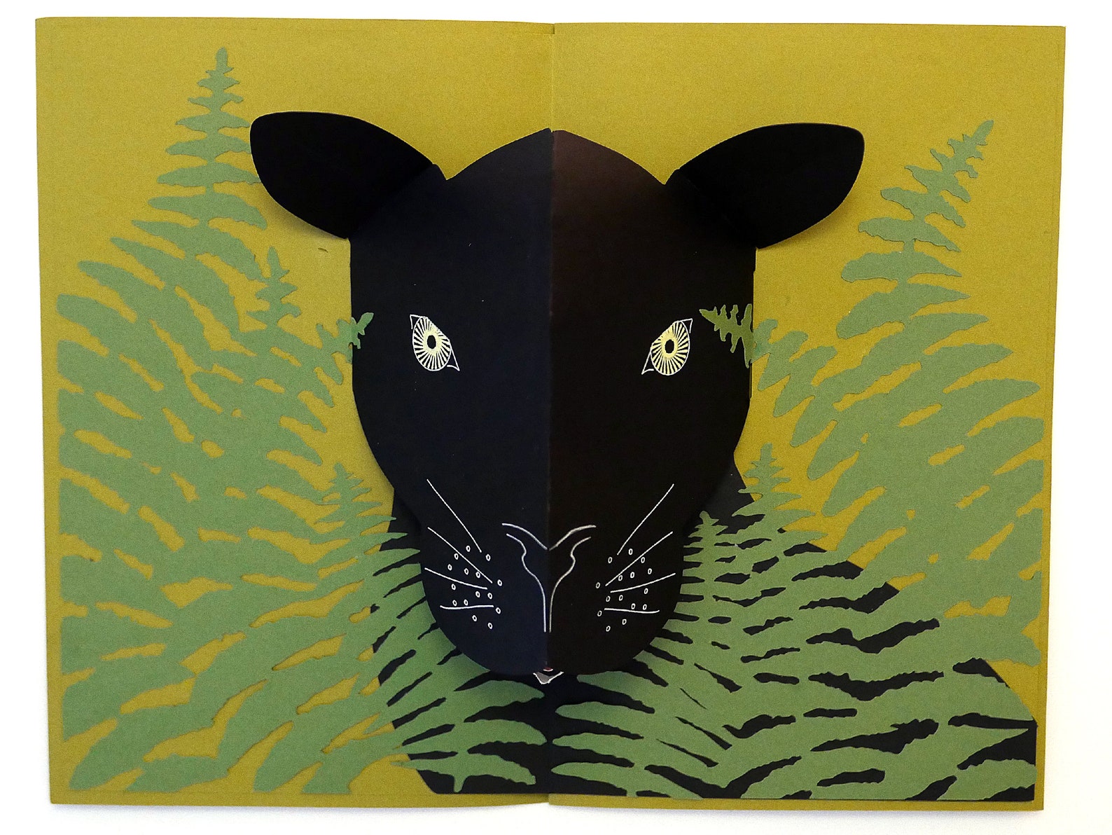 DIY Pop-up Panther Card Template SVG and PDF Files for Instant Download ...