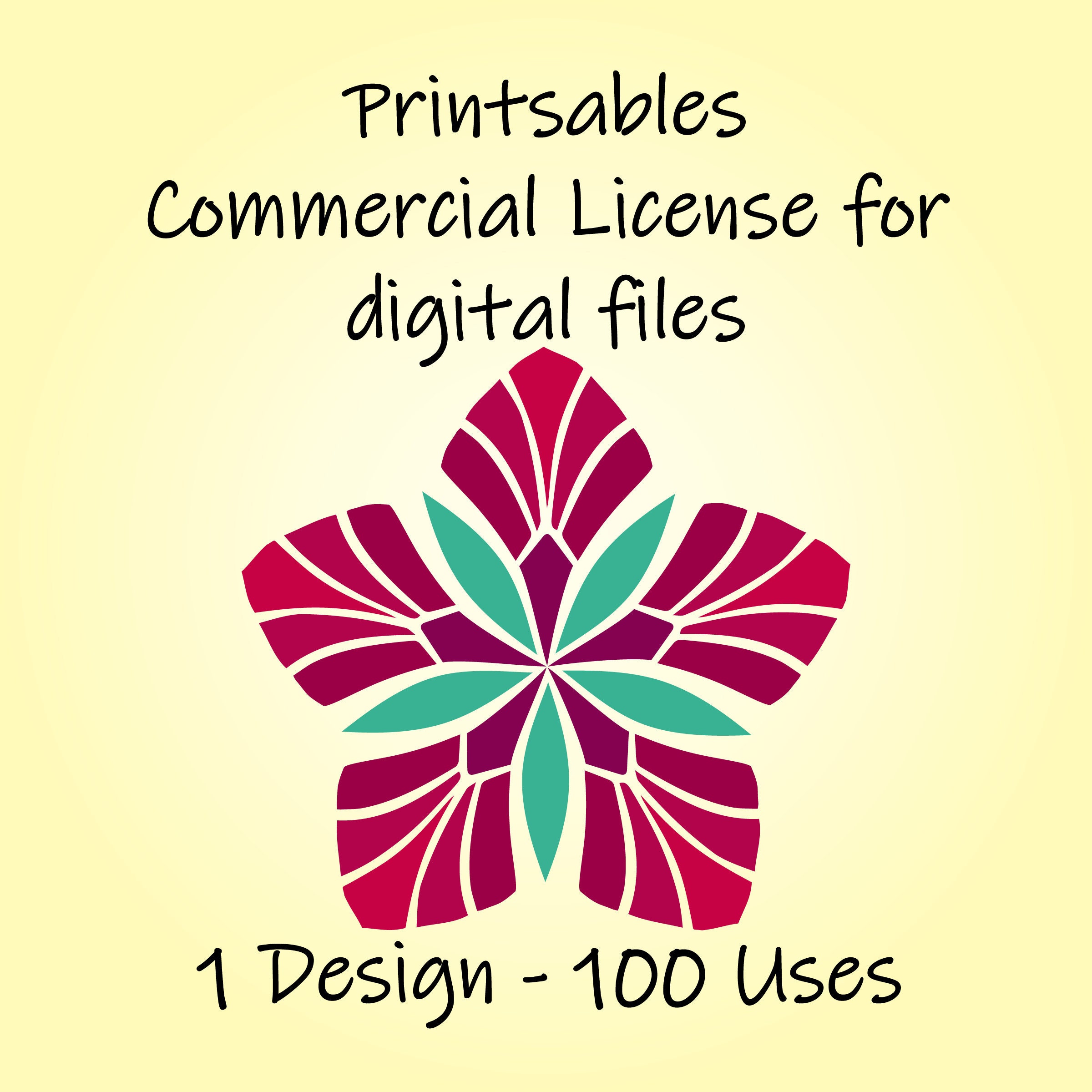 1 Design 100 Use Commercial License Craft Supplies & Tools Scrapbooking ...