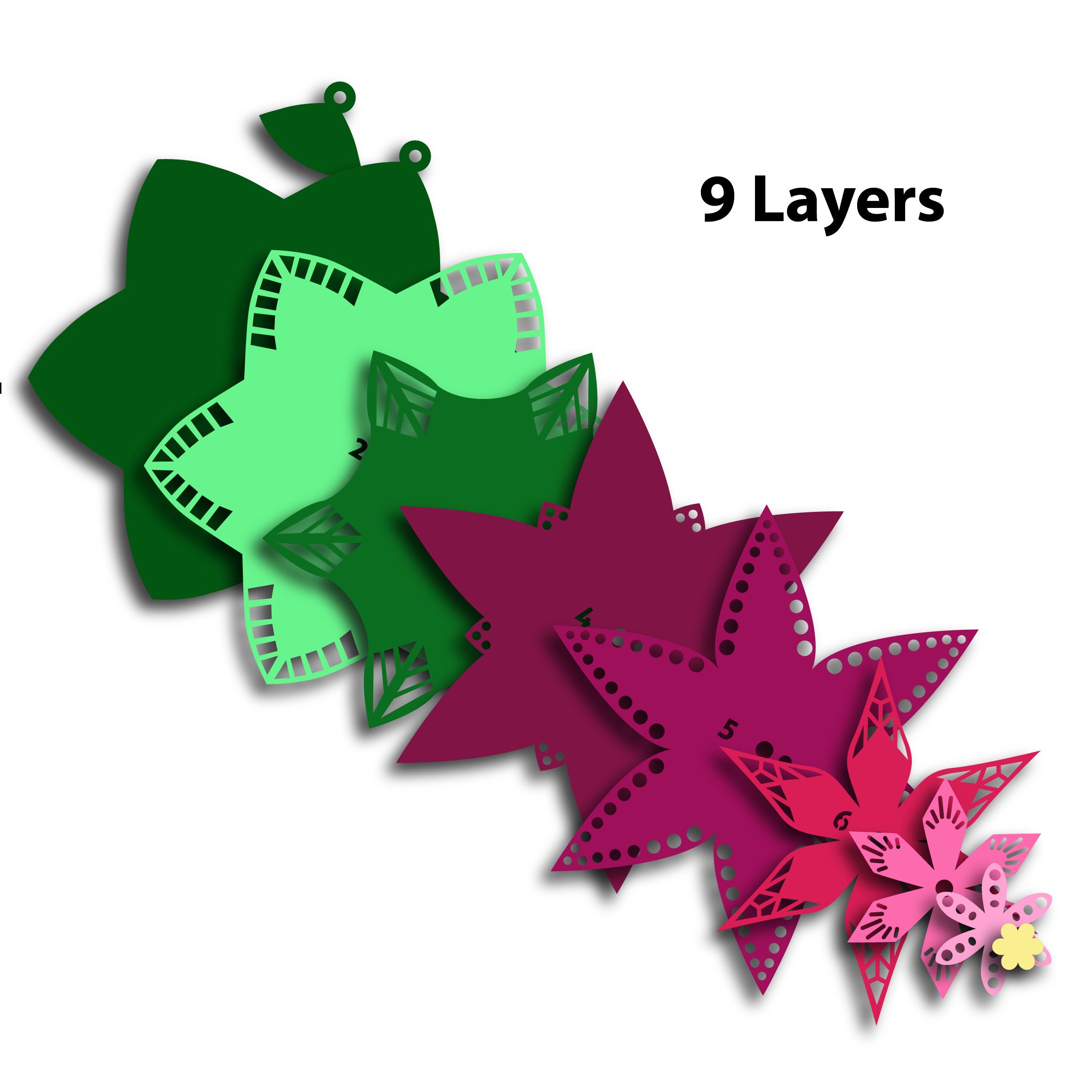 Easy DIY Poinsettia Layered Paper Ornament SVG PDF Files easy-diy-poinsettia-layered-paper-ornament-svg-pdf-files
