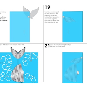 DIY Pop-up Fish Card Template SVG and PDF Files for Instant Download - Etsy