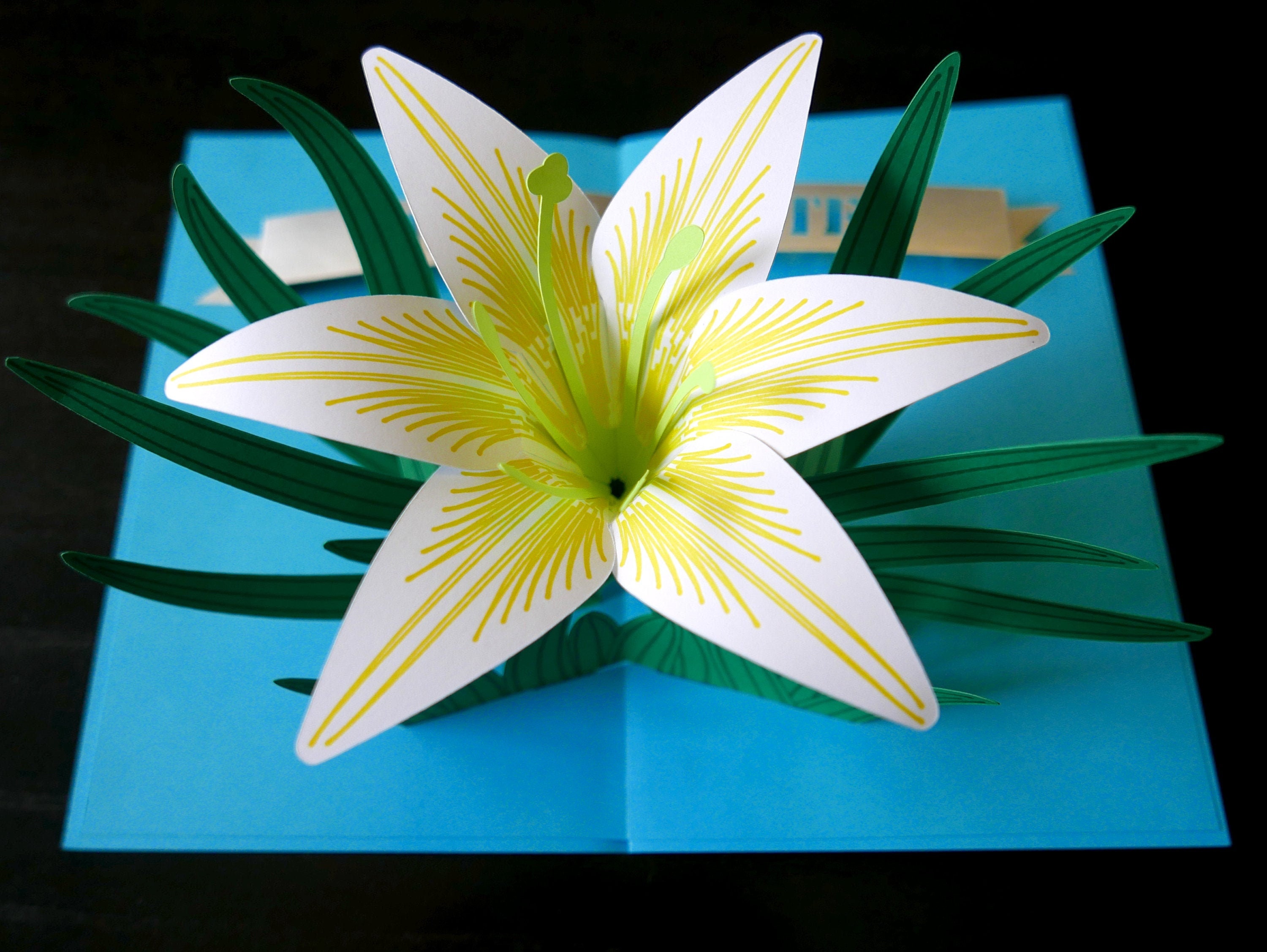 DIY Papercraft Lily Wreath or Centerpiece template SVG and PDF files ...