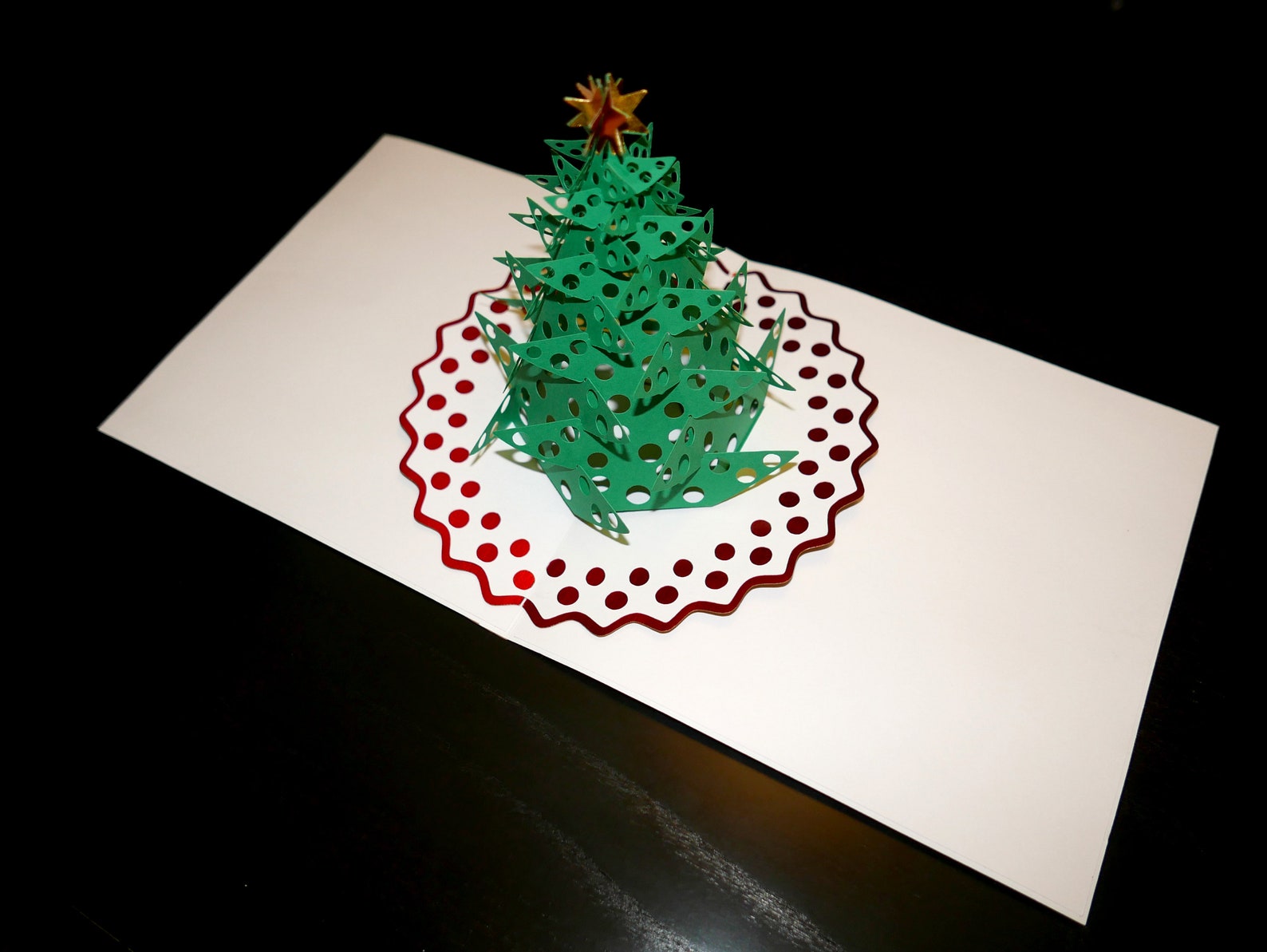 DIY Pop-up Christmas Tree Card Template SVG and PDF Files for Instant ...
