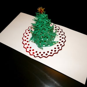 DIY Pop-up Christmas Tree Card Template SVG and PDF Files for Instant ...