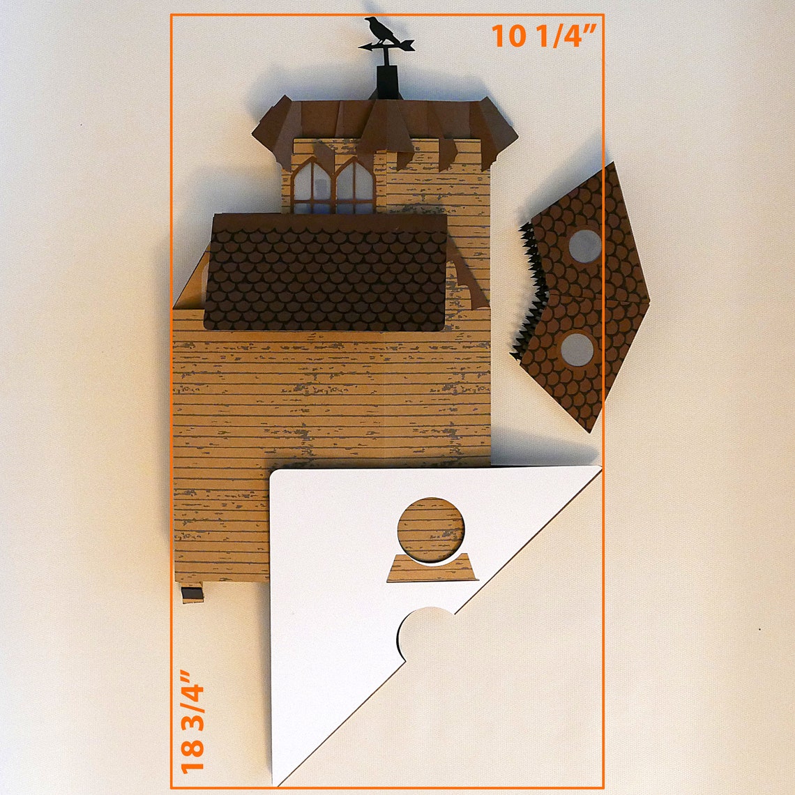 DIY Collapsible Haunted Mansion Template SVG and PDF Files for Instant ...