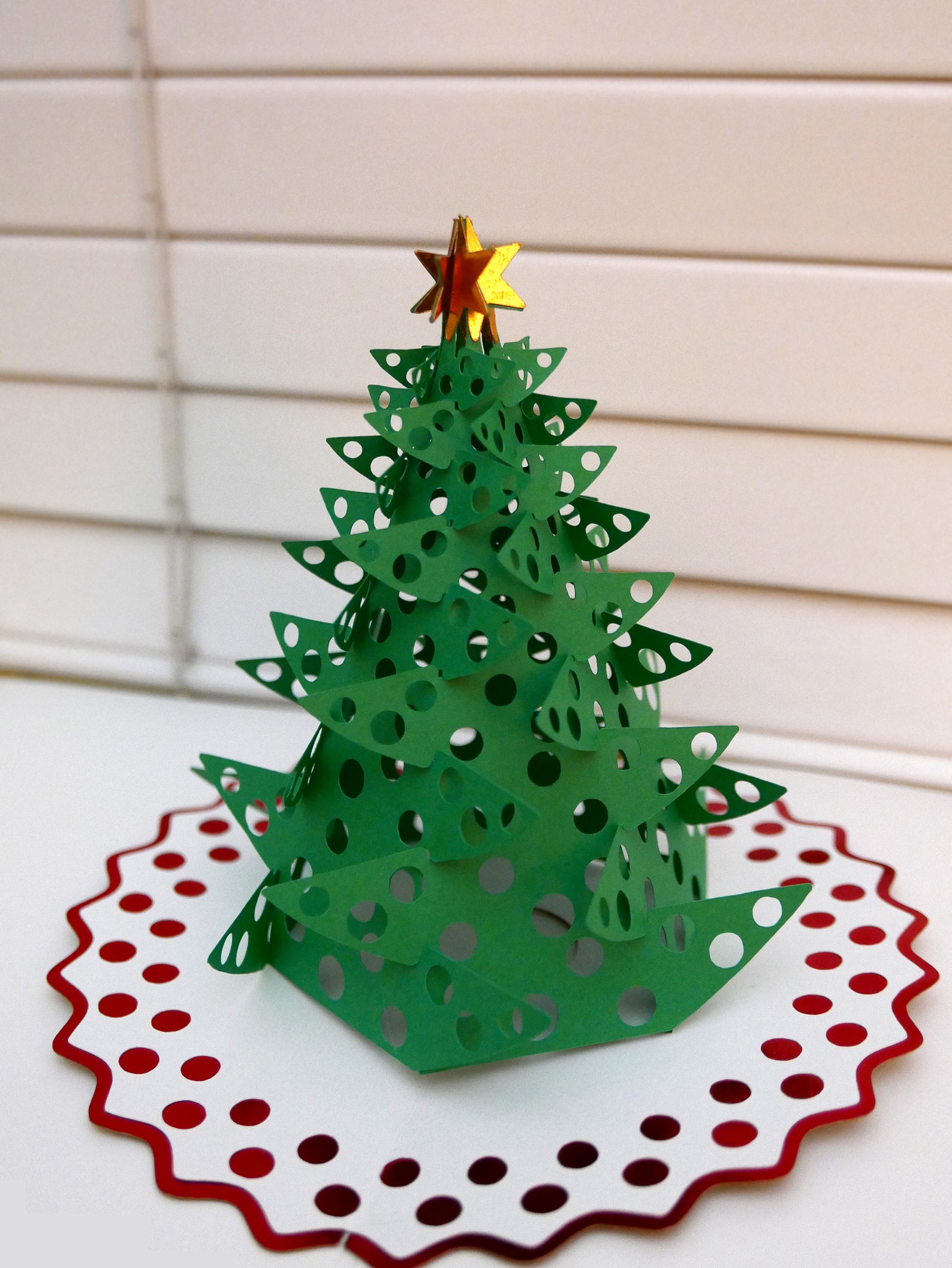 DIY Pop-up Christmas Tree Card Template SVG and PDF Files for Instant ...