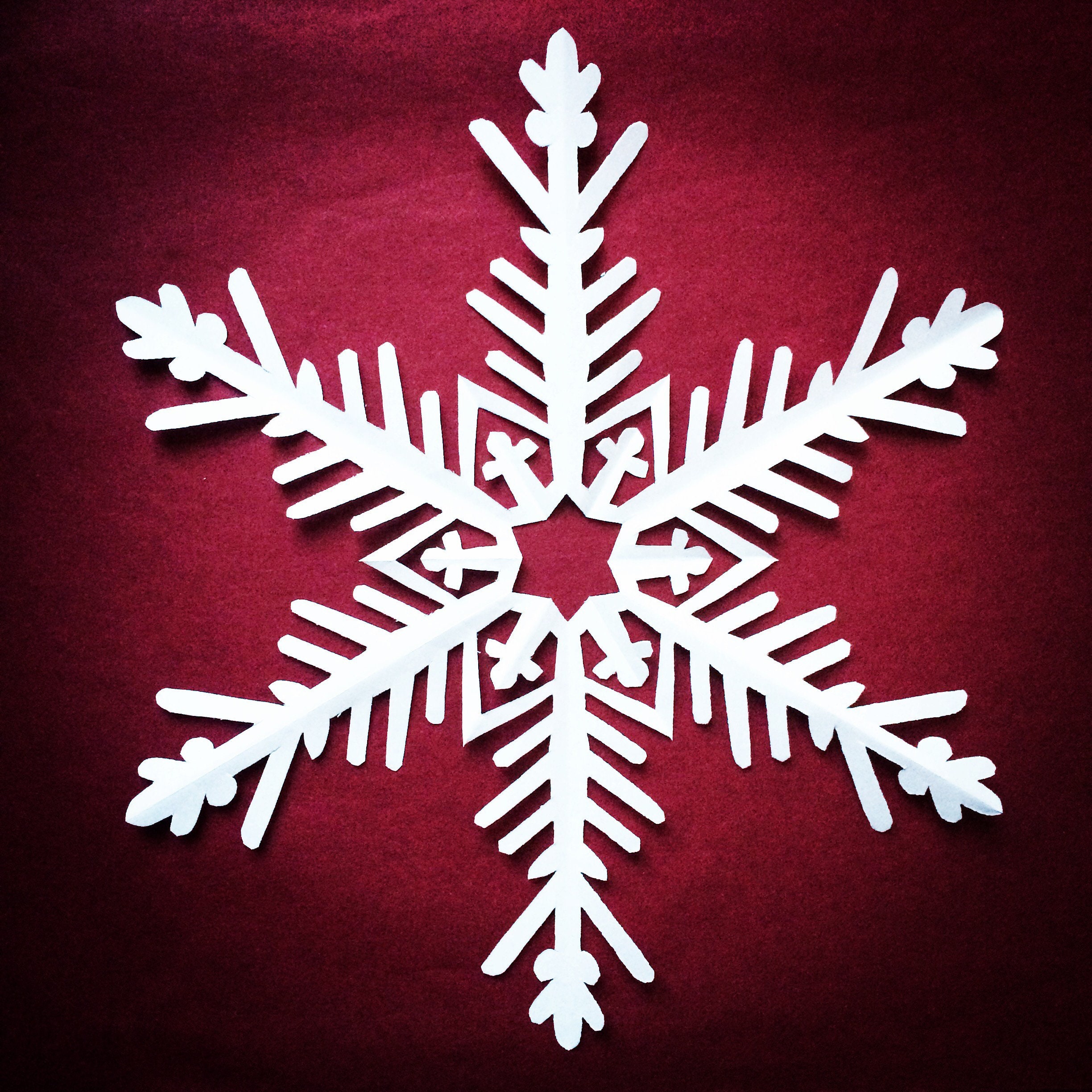 9 Paper Snowflake Patterns (advanced) PDF (digital Download) - Paper ...