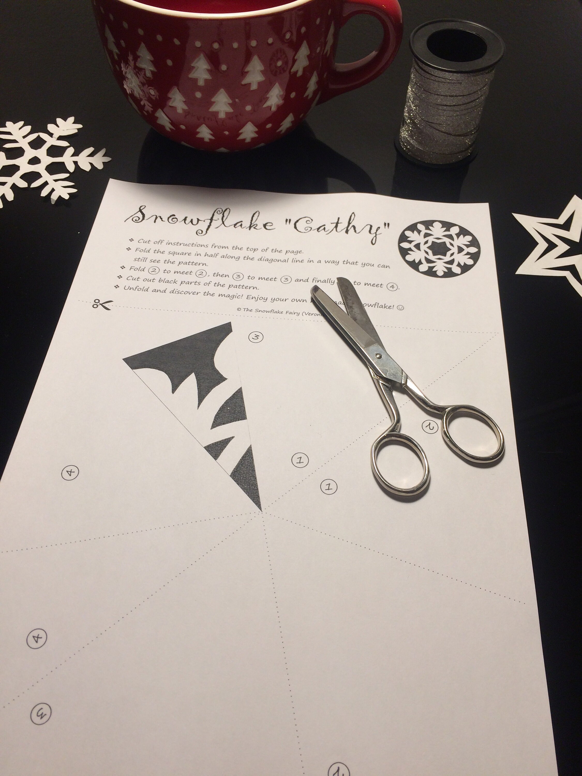 25 Paper Snowflake Patterns Collection PDF (digital Download) - Paper ...