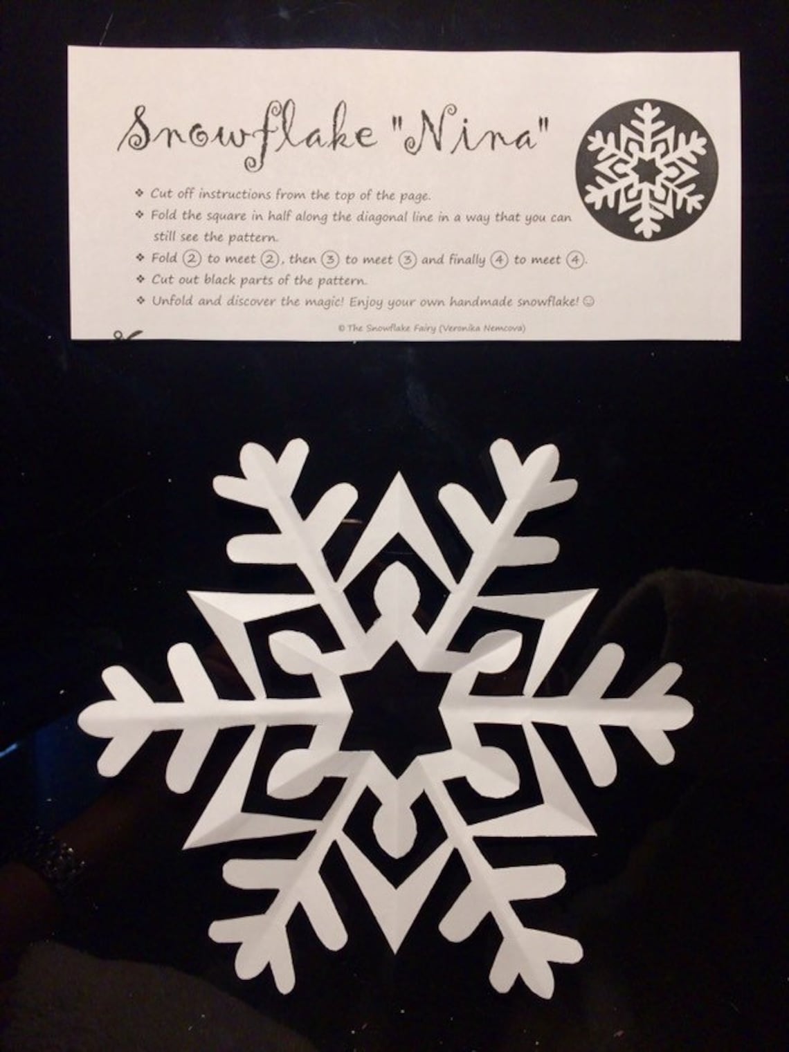 8 Paper Snowflake Patterns for Beginners PDF digital Download Paper ...