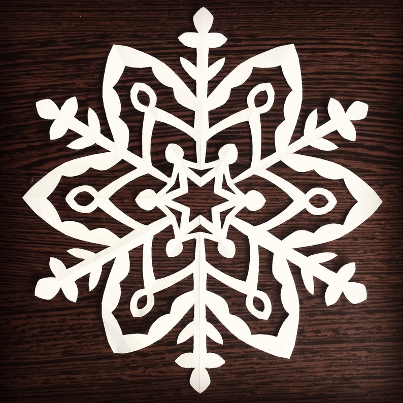 9 Paper Snowflake Patterns (advanced) PDF (digital Download) - Paper ...