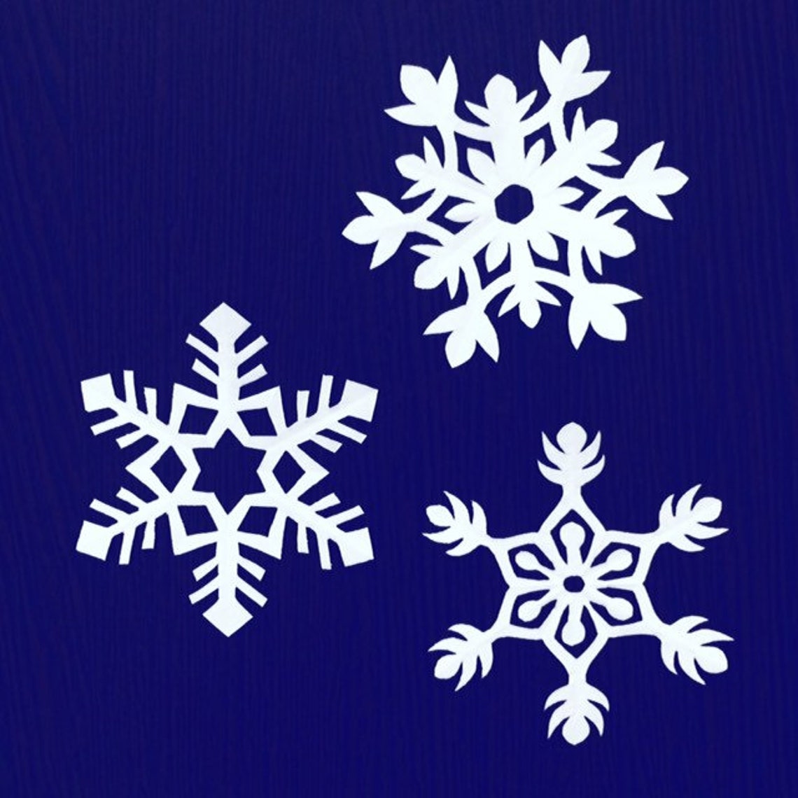8 Paper Snowflake Patterns for Beginners PDF (digital Download) - Paper ...