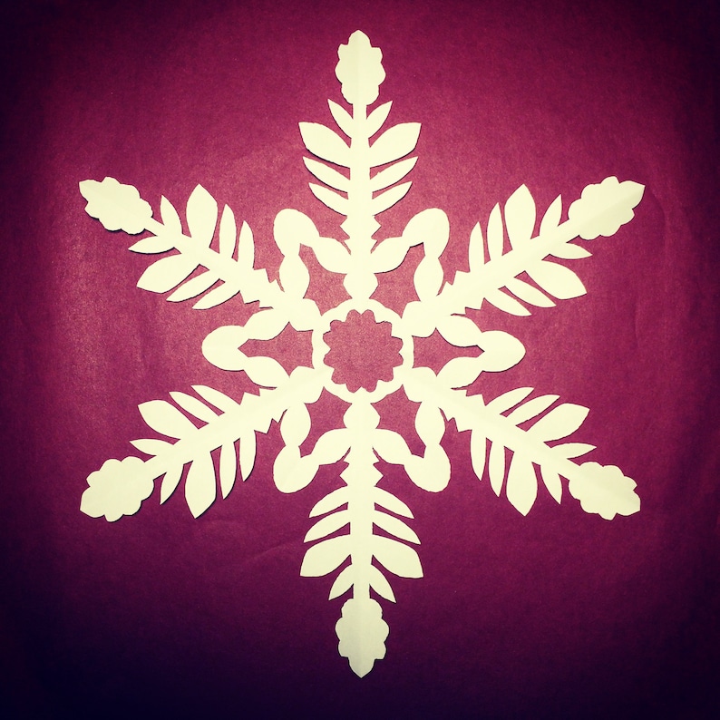 9 Paper Snowflake Patterns (advanced) PDF (digital Download) - Paper ...