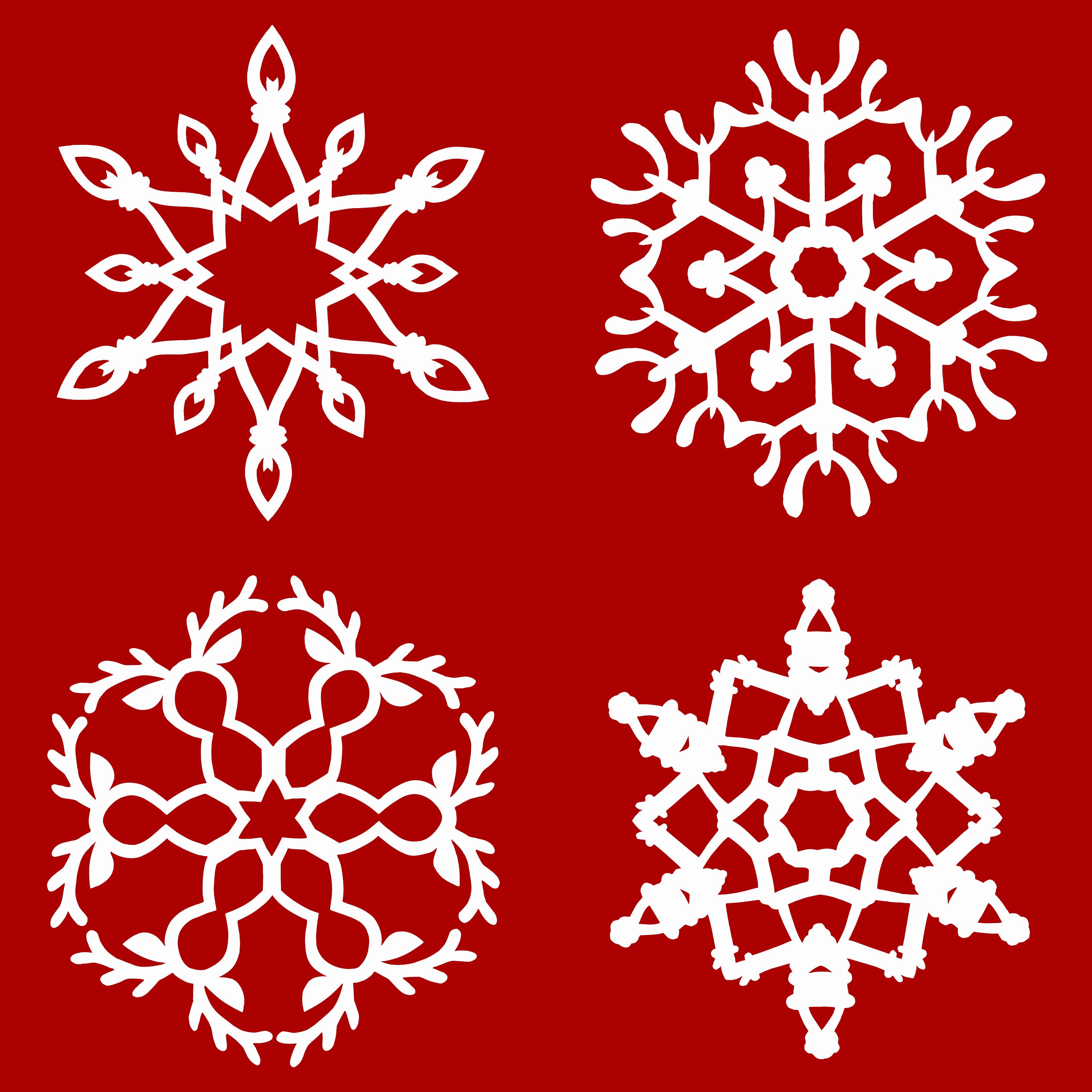 8 Christmas Paper Snowflake Patterns PDF (digital Download) - Paper ...