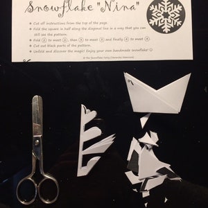 8 Paper Snowflake Patterns for Beginners PDF (digital Download) - Paper ...