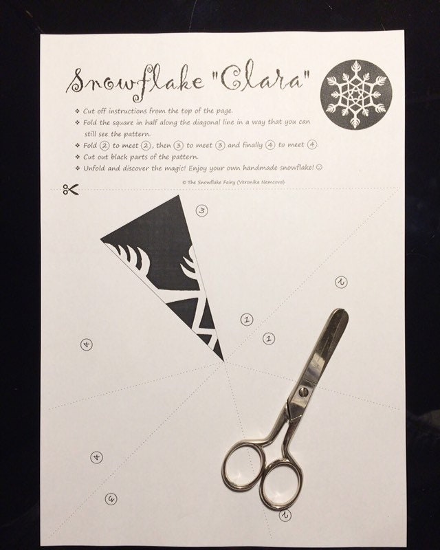 9 Paper Snowflake Patterns (intermediate) PDF (digital Download ...