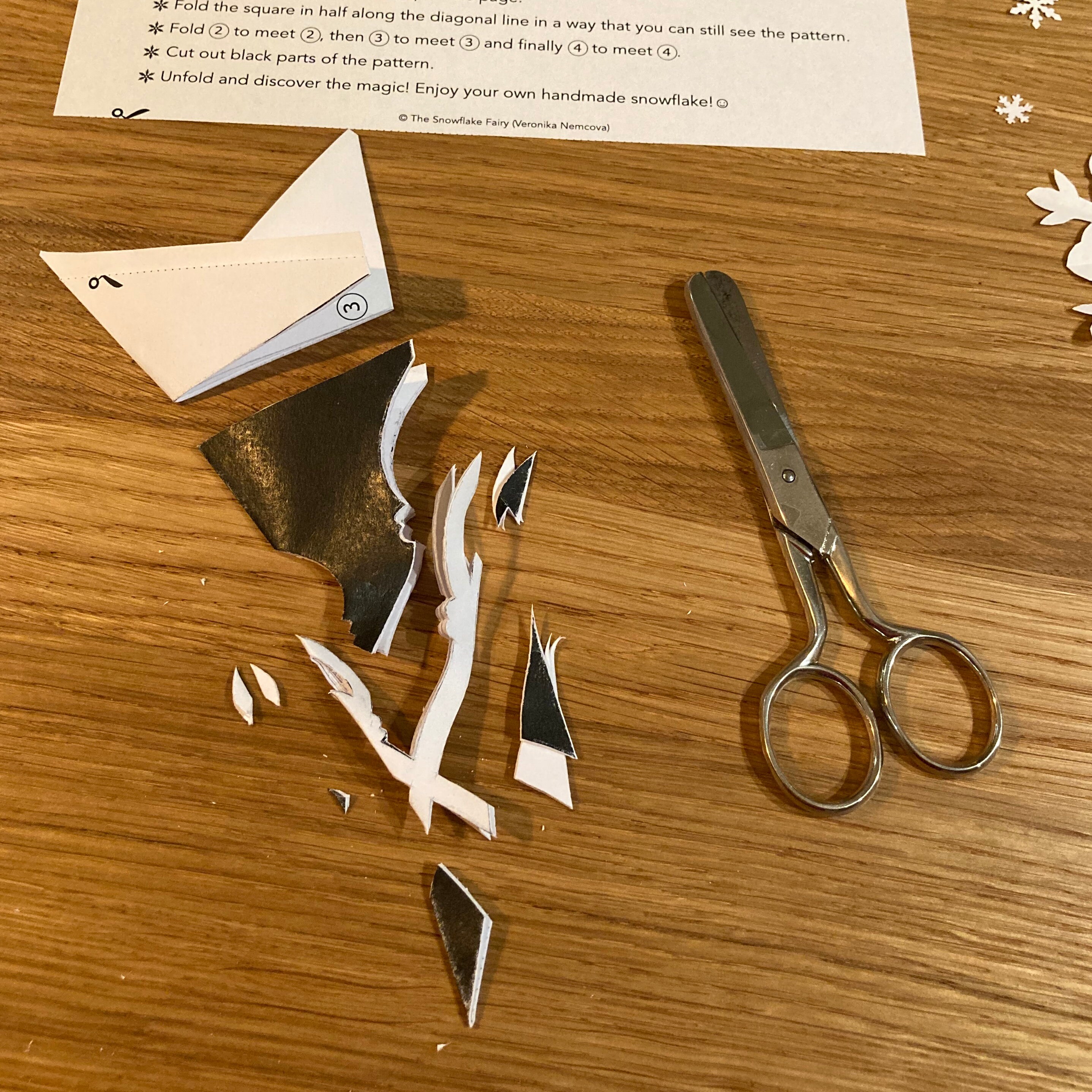 8 Christmas Paper Snowflake Patterns PDF (digital Download) - Paper ...