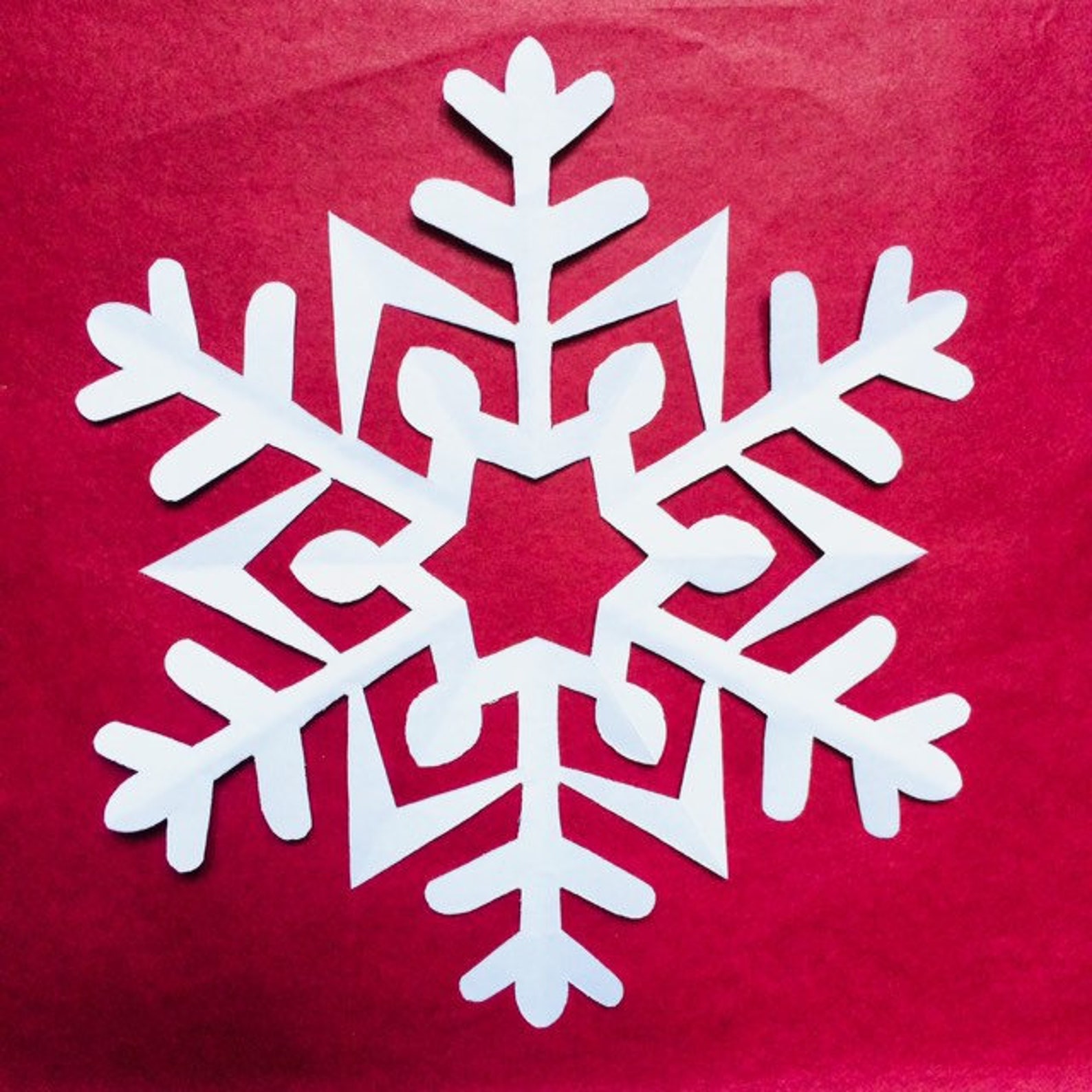 8 Paper Snowflake Patterns for Beginners PDF (digital Download) - Paper ...