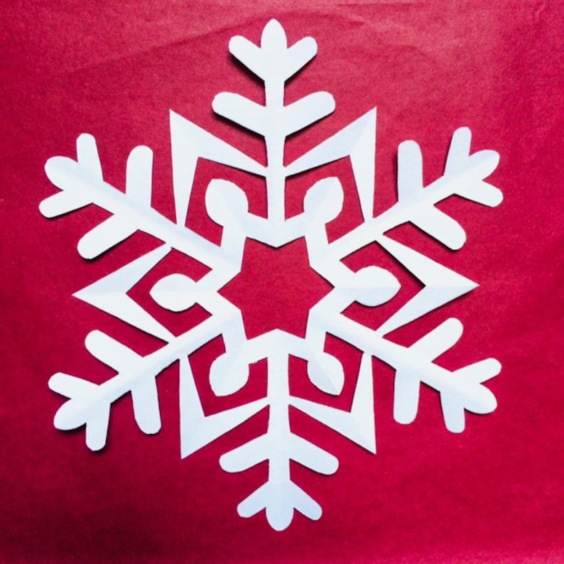 8 Paper Snowflake Patterns for Beginners PDF (digital Download) - Paper ...