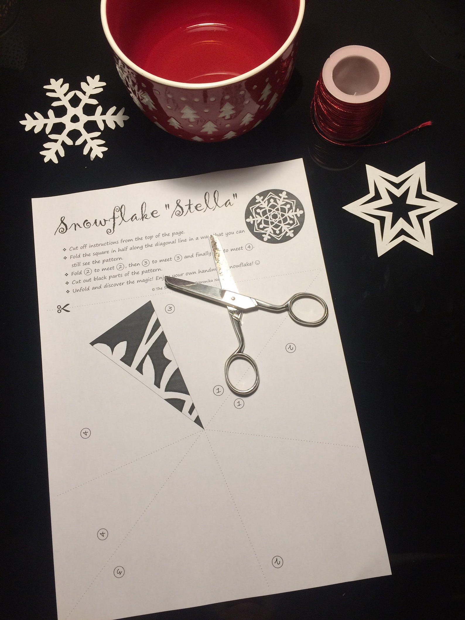 9 Paper Snowflake Patterns (advanced) PDF (digital Download) - Paper ...