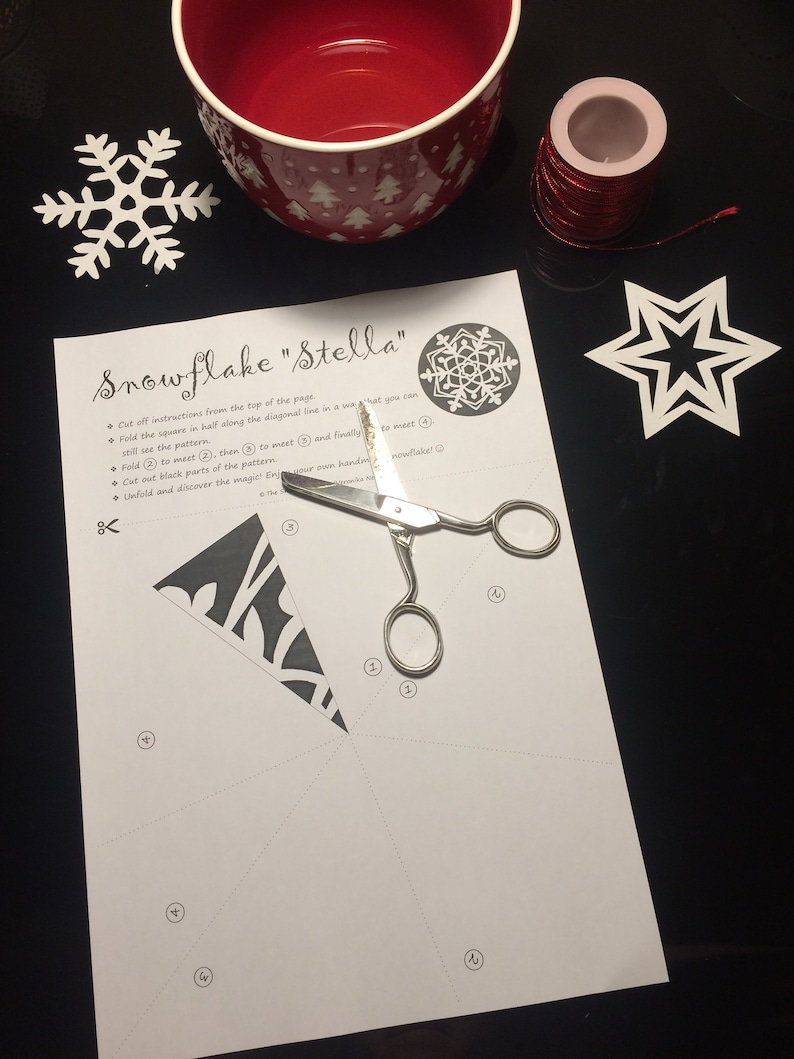 9 Paper Snowflake Patterns (advanced) PDF (digital Download) - Paper ...