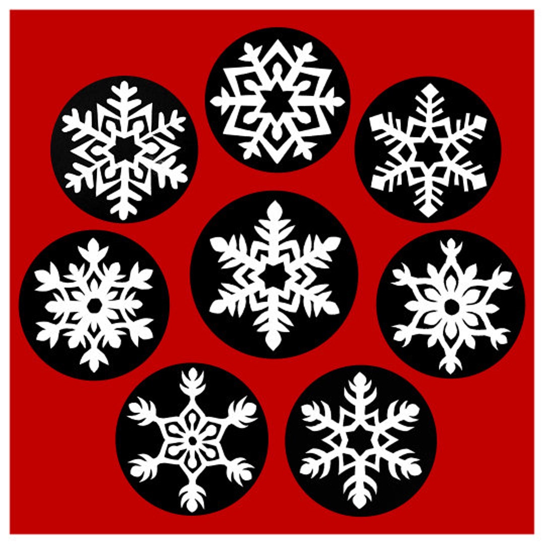 8 Paper Snowflake Patterns for Beginners PDF (digital Download) - Paper ...
