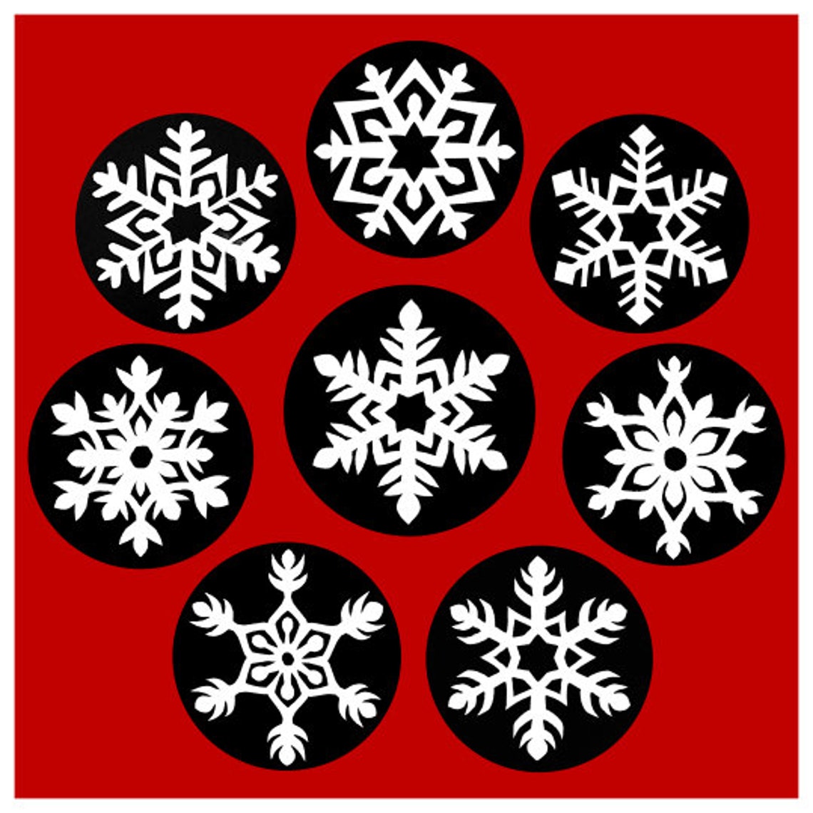 8 Paper Snowflake Patterns for Beginners PDF (digital Download) - Paper ...