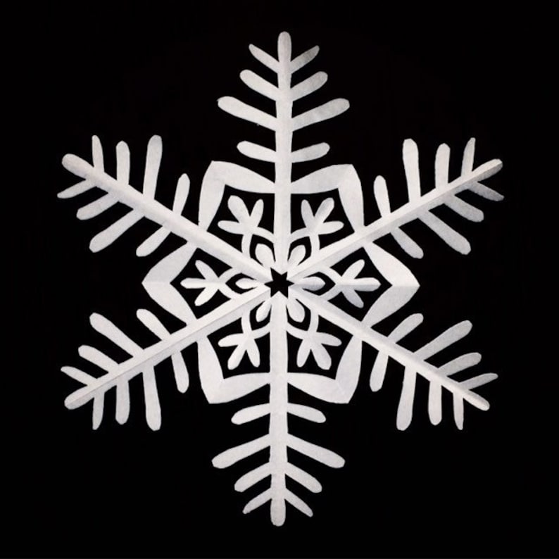 9 Paper Snowflake Patterns (intermediate) PDF (digital Download ...