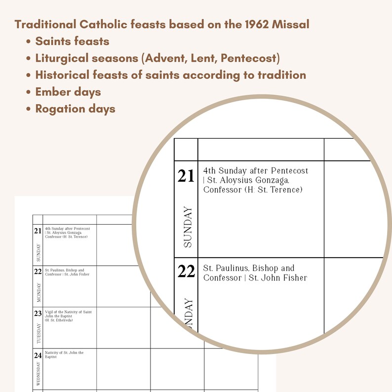 Traditional Catholic Planner 2025-2026: Latin Missal Feasts ...