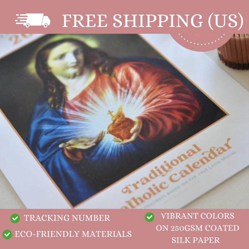 2026 Traditional Catholic Wall Calendar | 1962 Latin Missal | Sacred ...