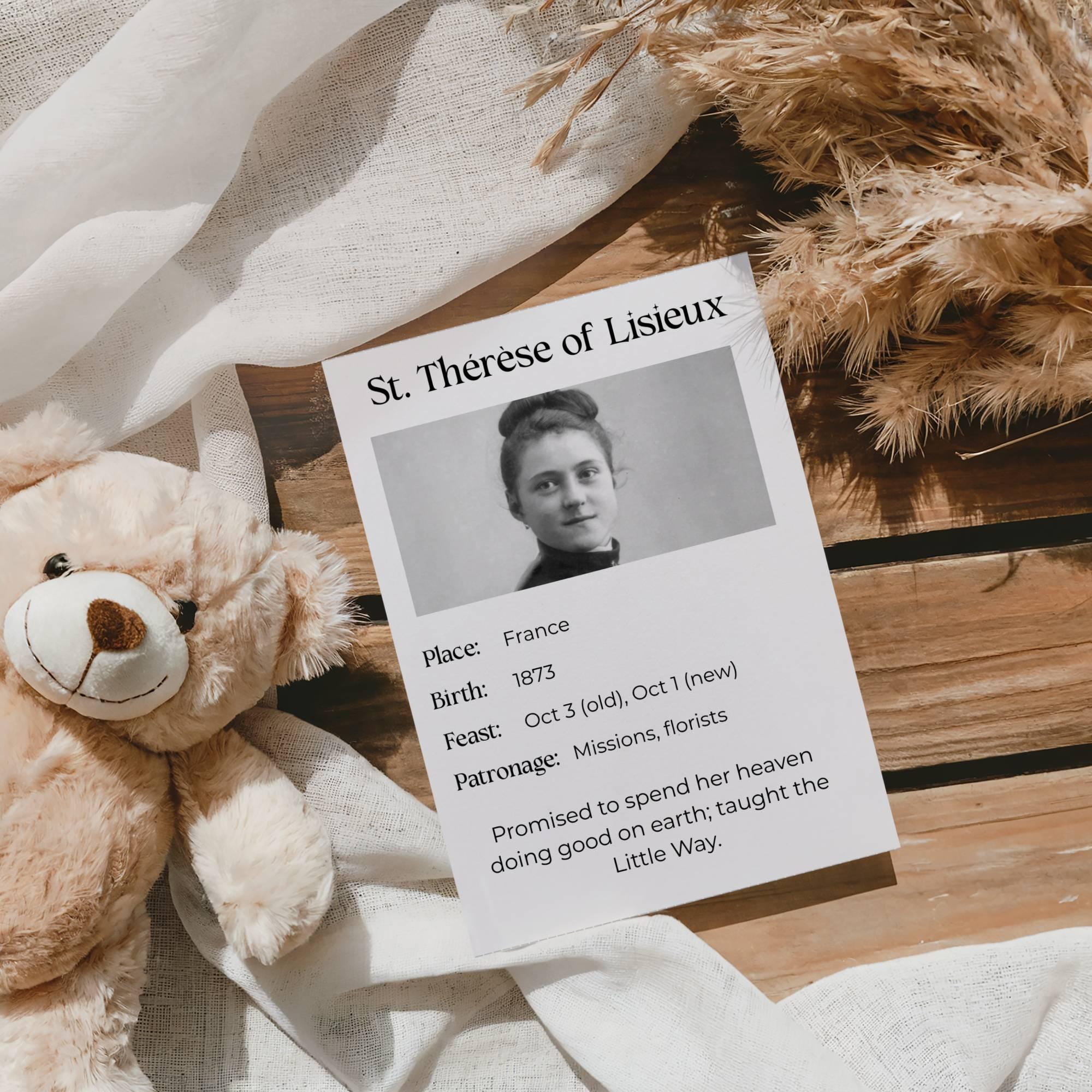 Catholic Saints Flash Cards: Homeschool & Catechism (printable PDF) - Etsy