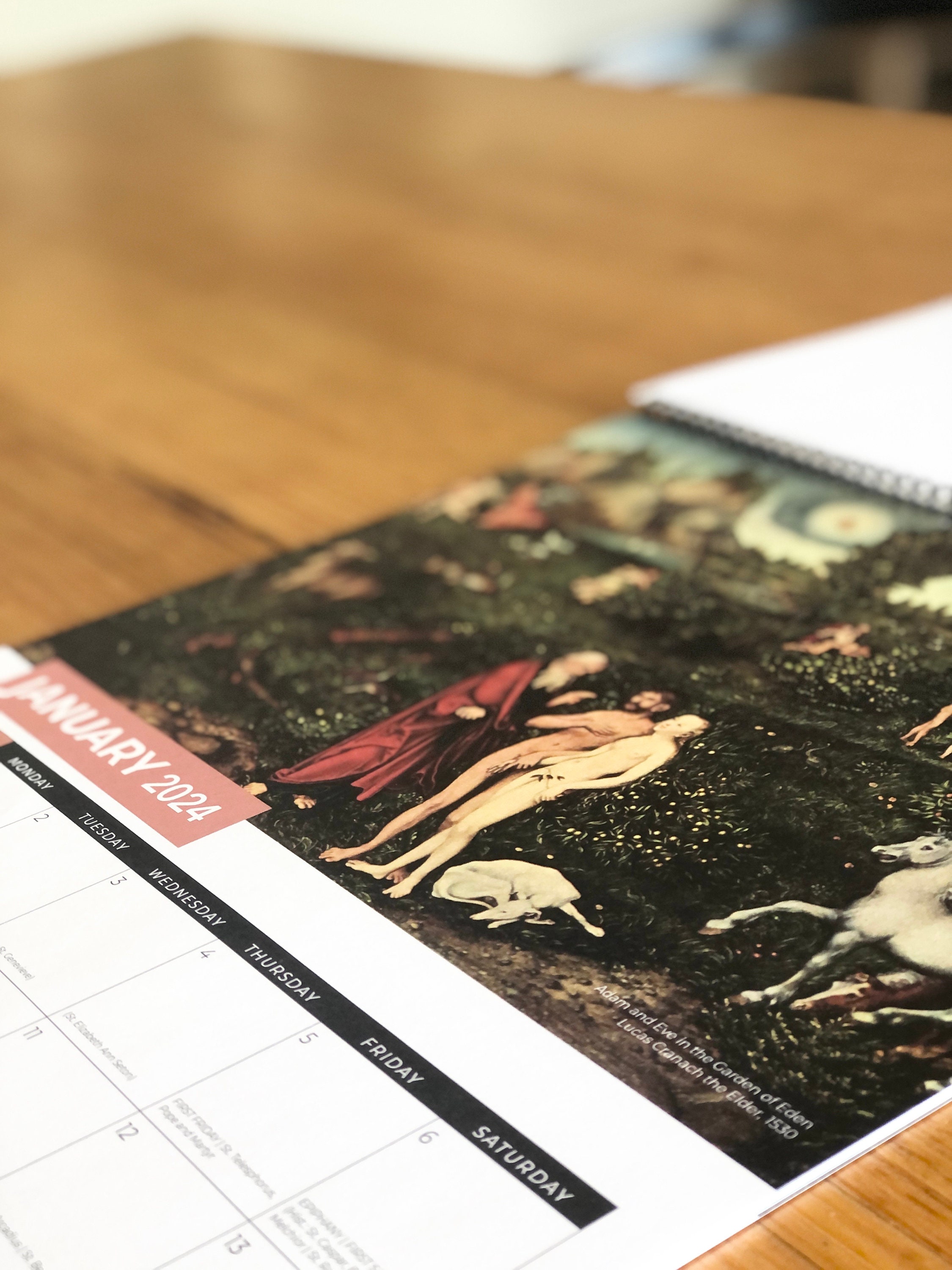 2024 Traditional Catholic Wall Calendar Tabloid 11 X 17 Size Old ...