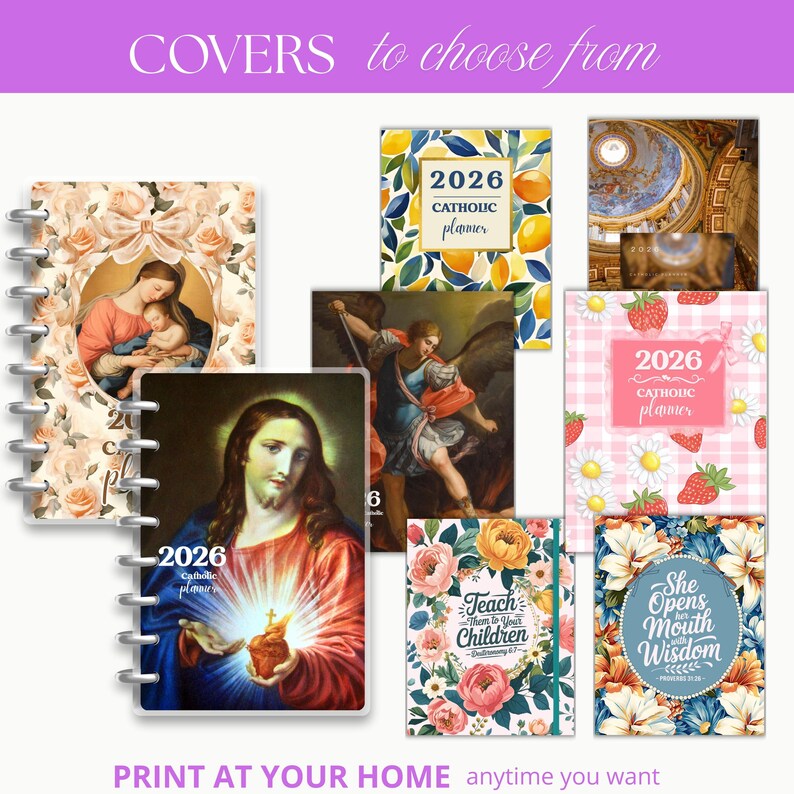 2026 Catholic Planner: USCCB Feast Days, Minimalist Horizontal Layout ...