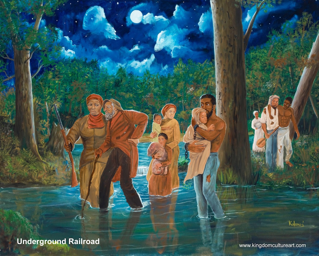 Harriet Tubman the Underground Railroad by Kolongi, Print or Framed ...