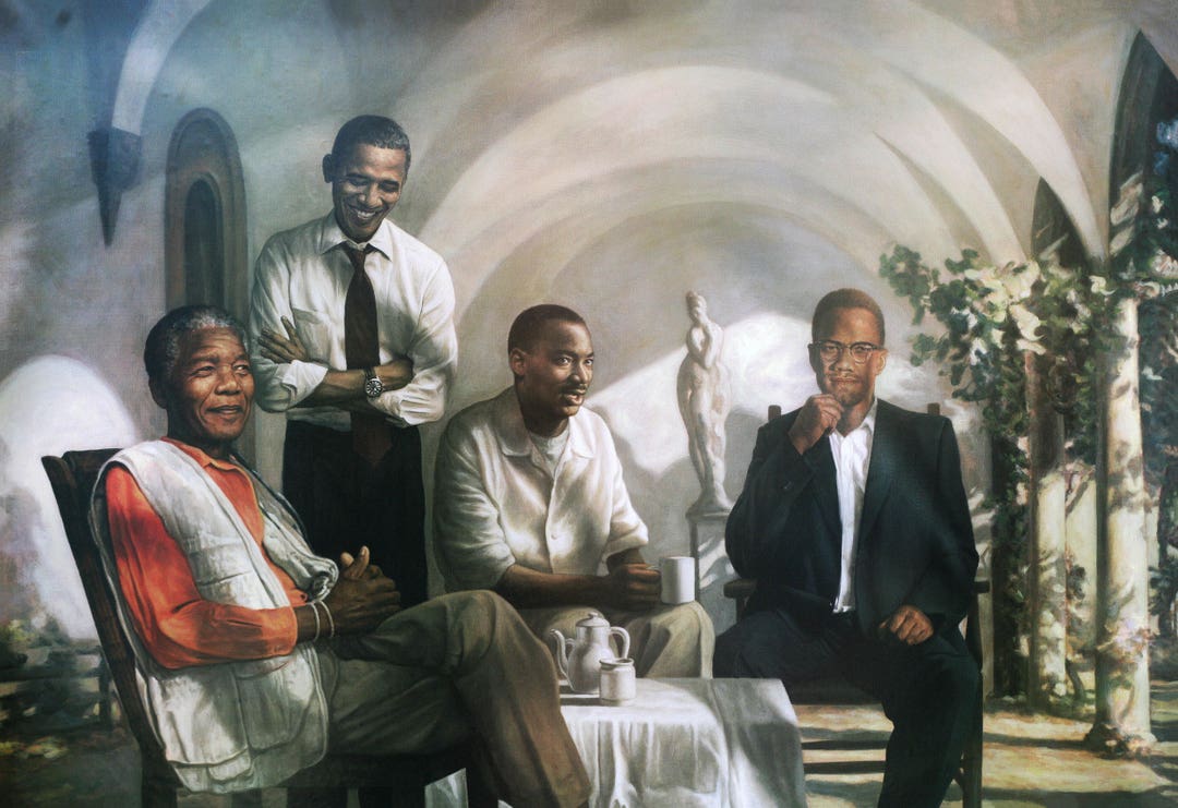 Pioneers Civil Rights Leaders Art Print: Obama, MLK, Mandela, Malcolm X ...