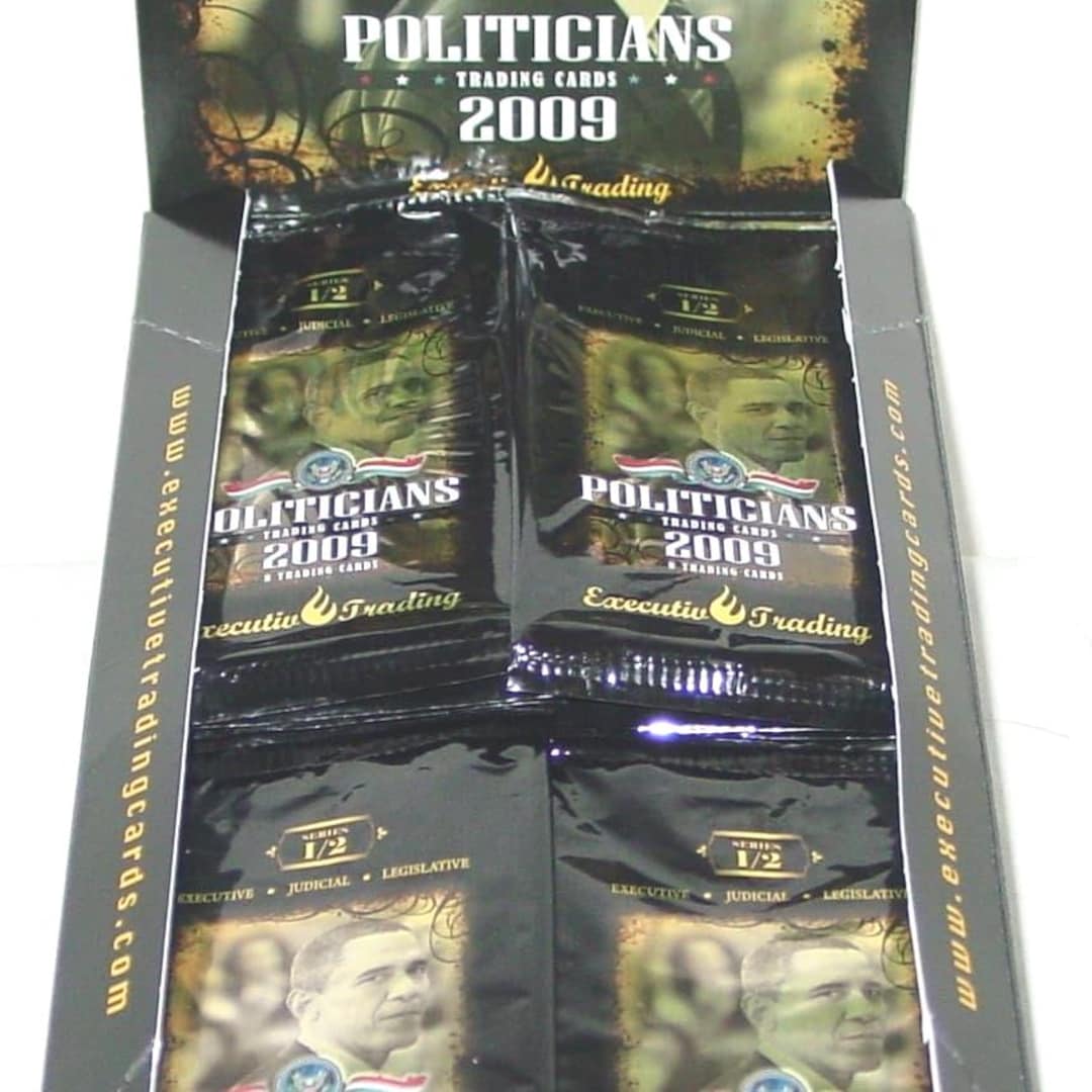 2009 Political Trading Cards: Series 1/2 Sealed Packs - Etsy