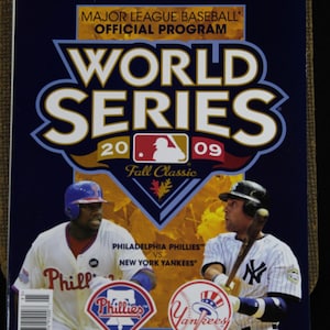 2009 MLB World Series Official Program NY Yankees Vs Philadelphia ...