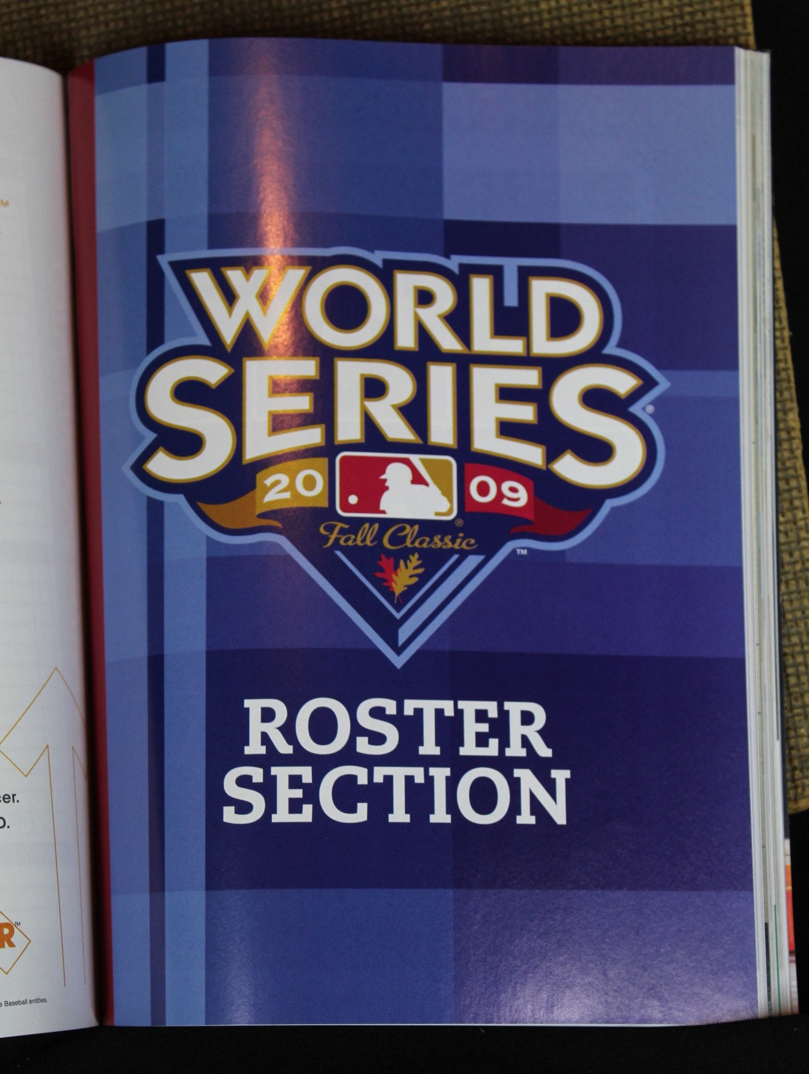2009 MLB World Series Official Program NY Yankees Vs Philadelphia ...
