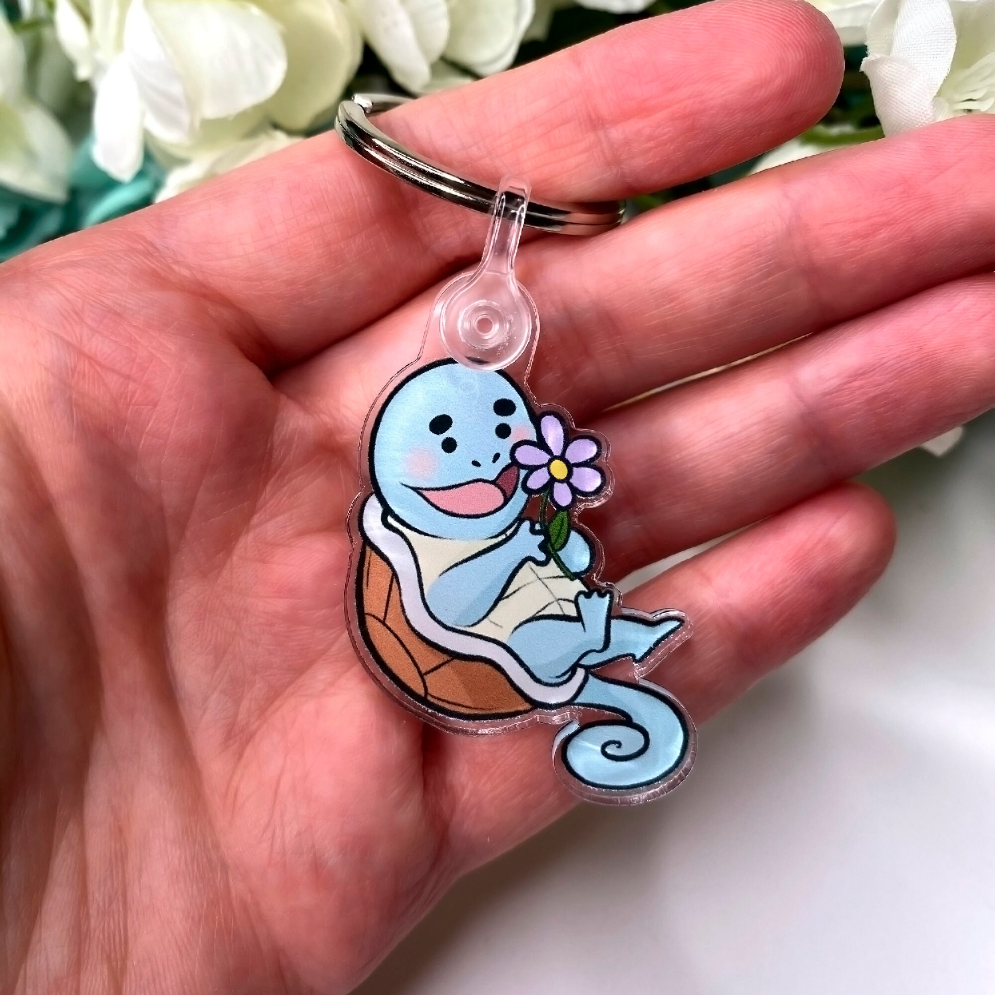 Acrylic Pokemon Keychains Kawaii Acrylic Keychains Cute | Etsy