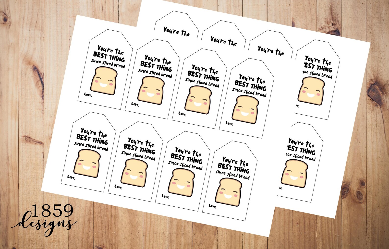 You're the Best Thing Since Sliced Bread, DIGITAL DOWNLOAD, Valentine’s ...