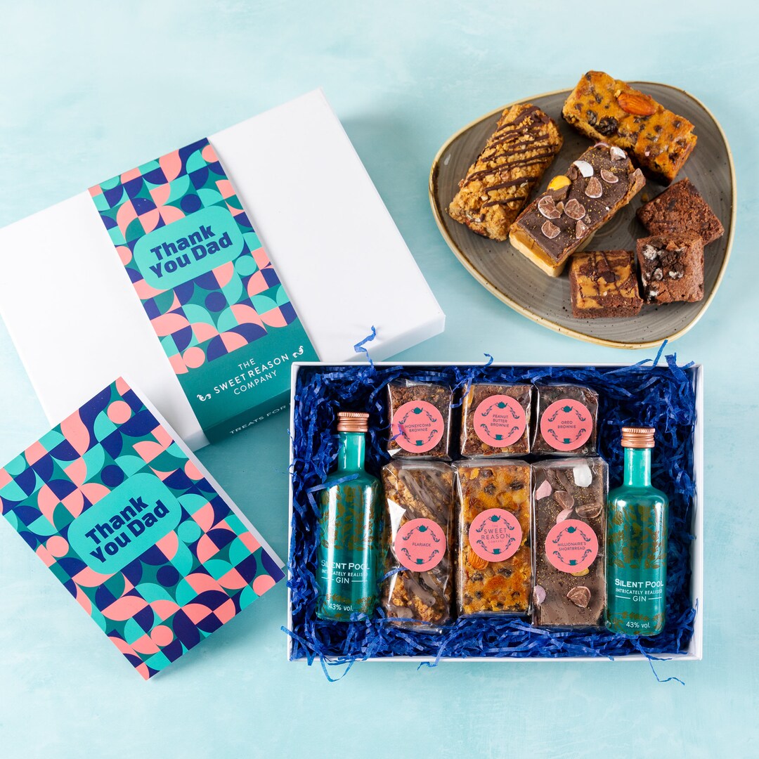 Thank You Dad' Gin and Treats Gift Box - Etsy