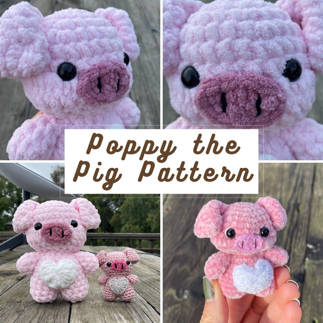 Poppy the Pig Crochet Pattern, Amigurumi Pattern, Plushie Pattern ...