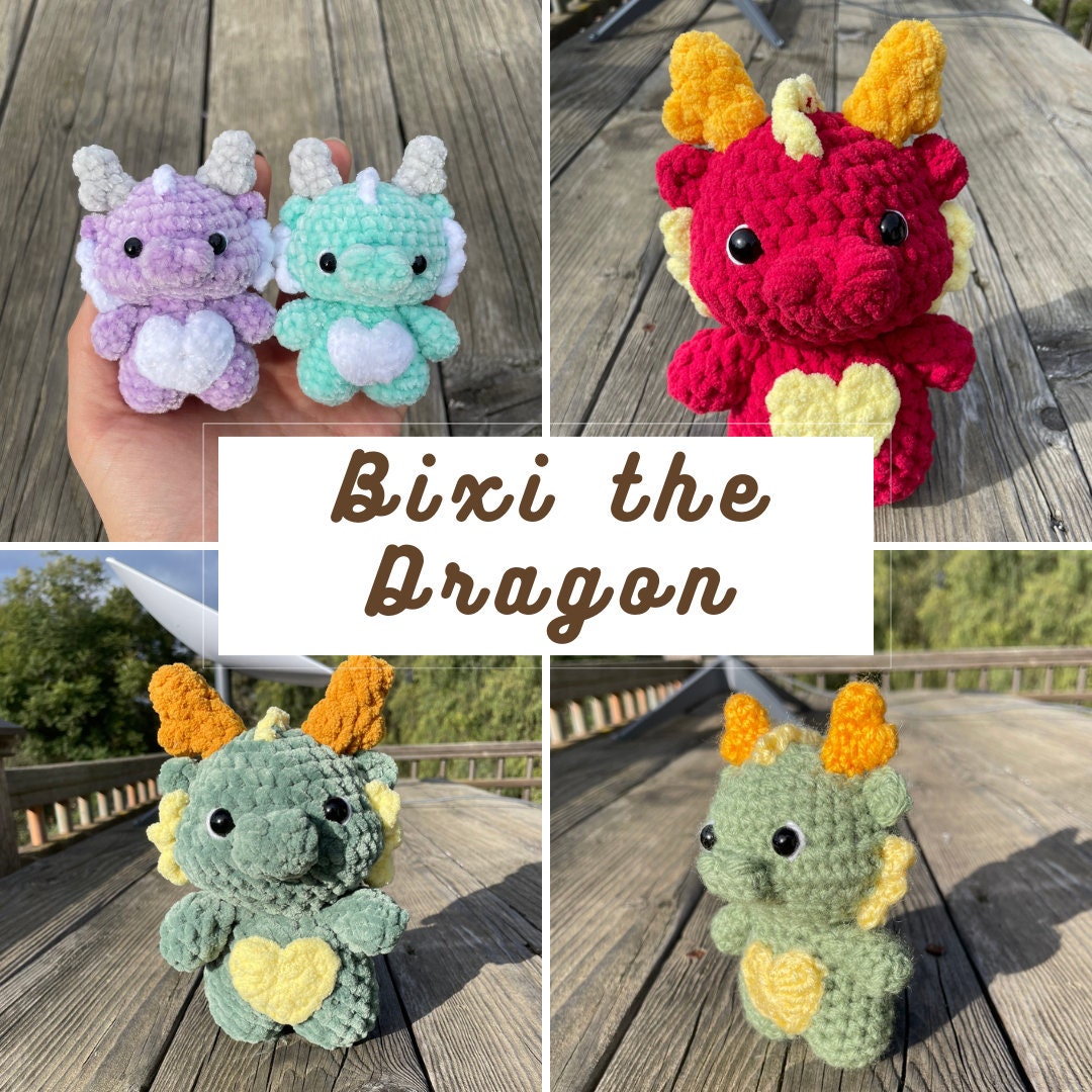 Bixi the Lunar New Year Dragon Crochet Pattern, Amigurumi Pattern ...