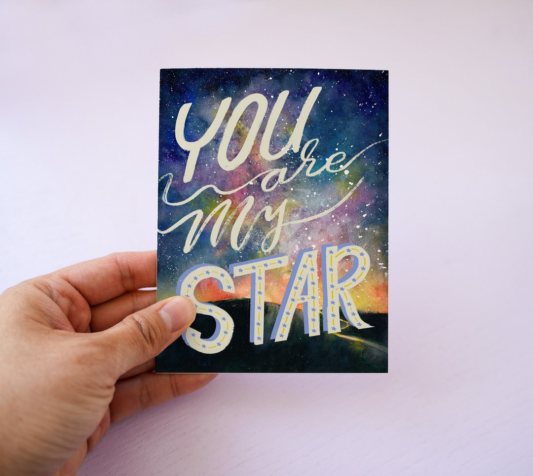 You Are My Star Father's Day Card. Greeting Card for Father. Card for ...