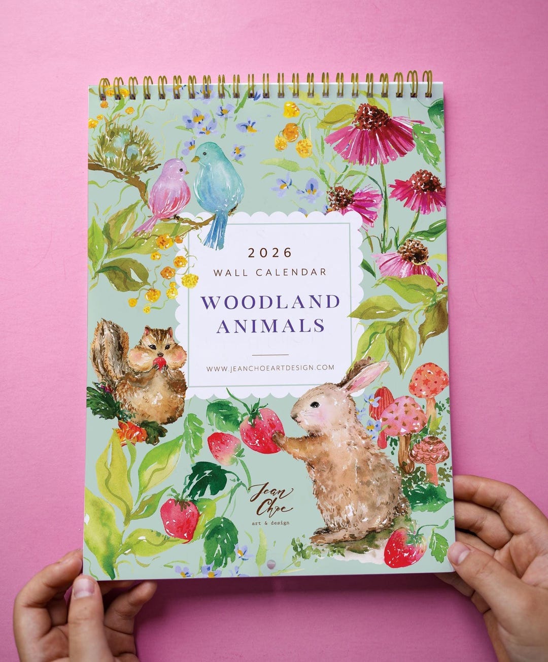 2026 Wall Calendar: Woodland Animals, 8x11" Monthly Art Print Calendar ...