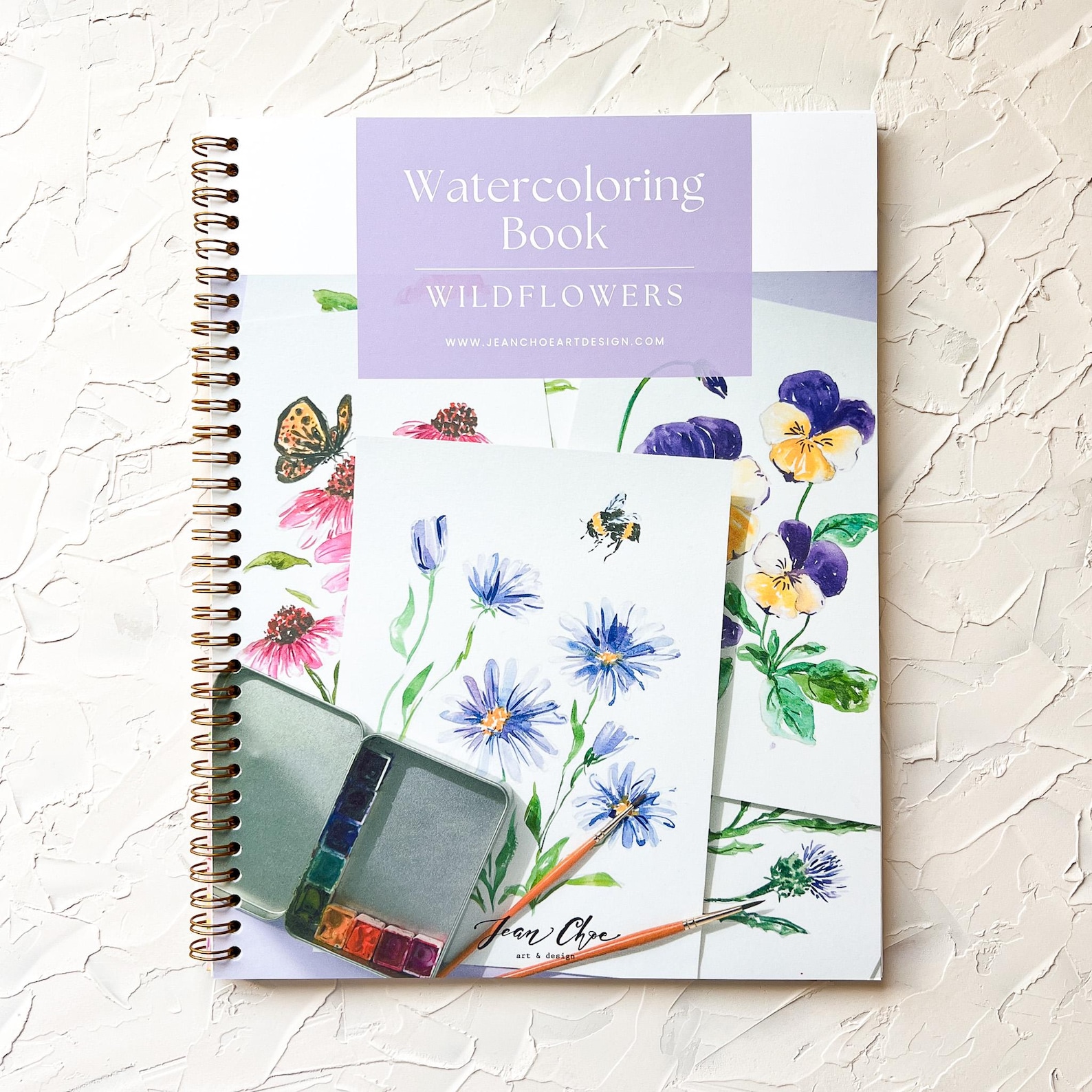 Wildflower Watercoloring Book With Real Cotton Watercolor Paper ...