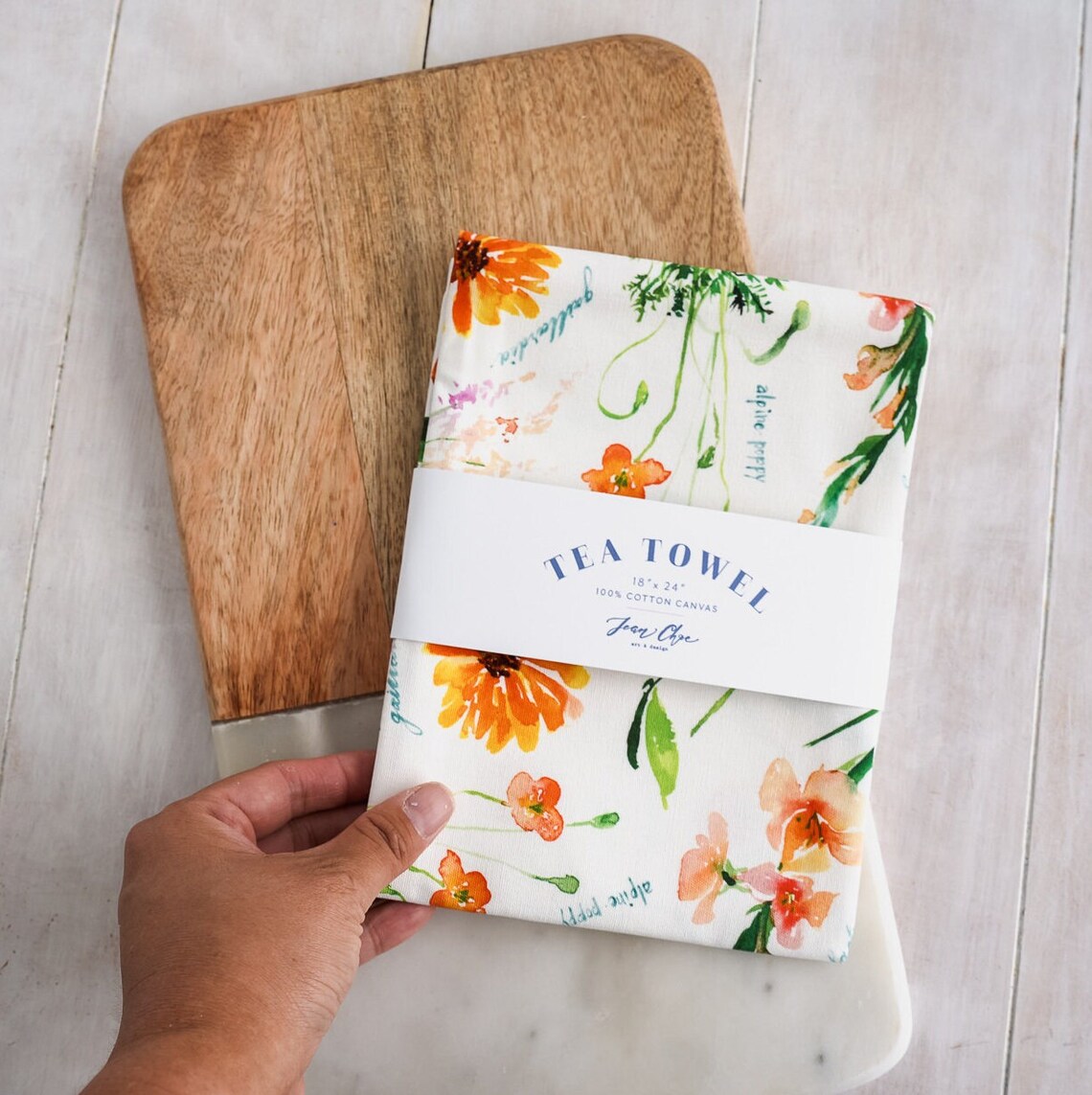 Kitchen Tea Towel Set of 6. Floral Tea Towel. Botanical Tea - Etsy