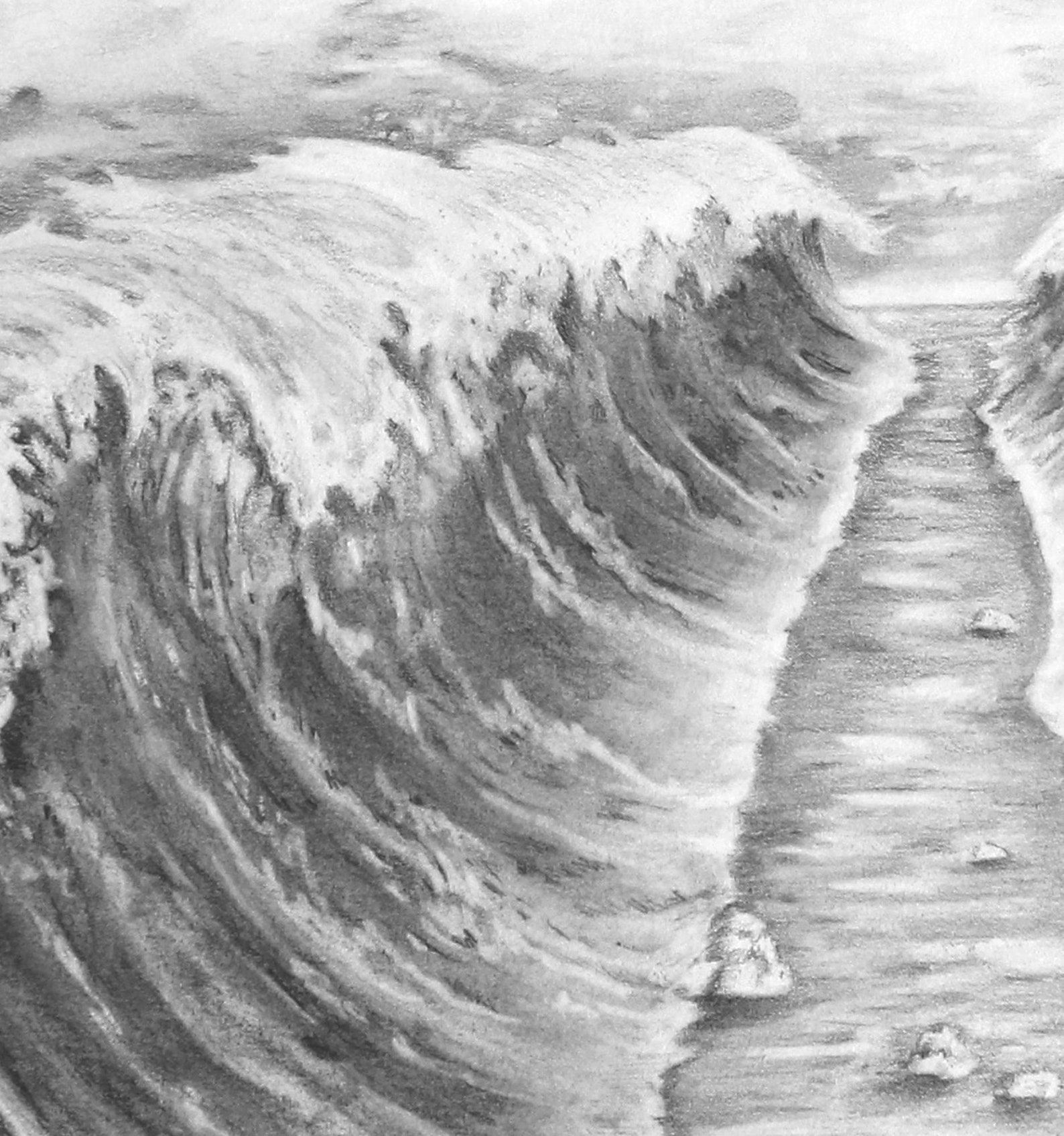 Parting the Red Sea Pencil Drawing Print Christian Artwork - Etsy