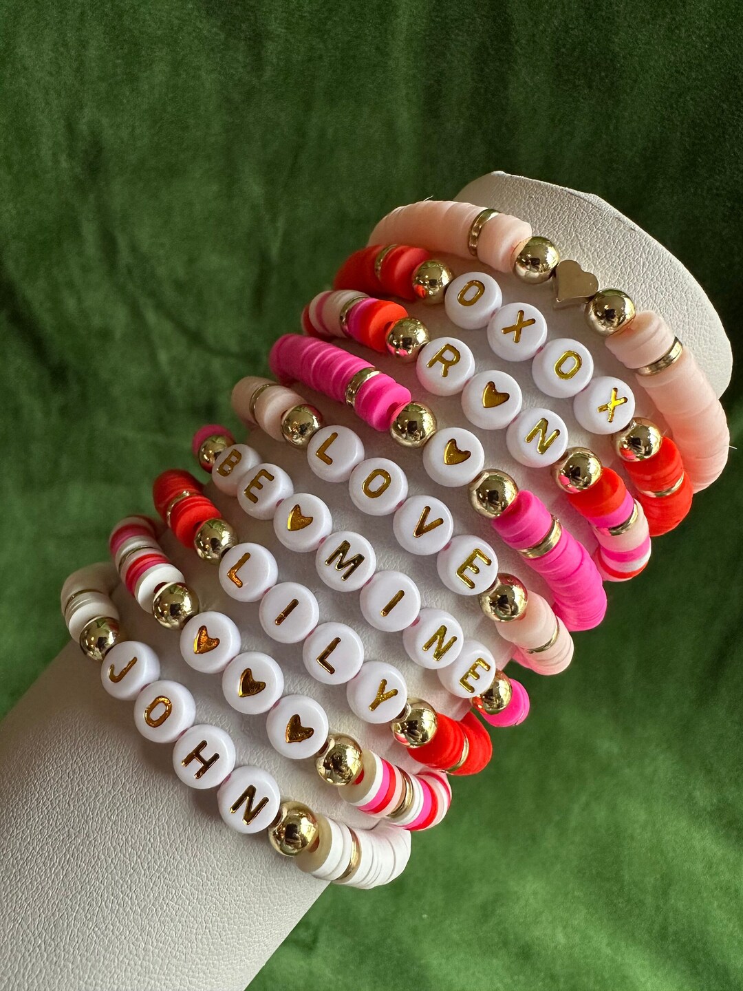 Personalized Beaded Bracelet, Trendy Name Bracelet, Unique Handmade ...