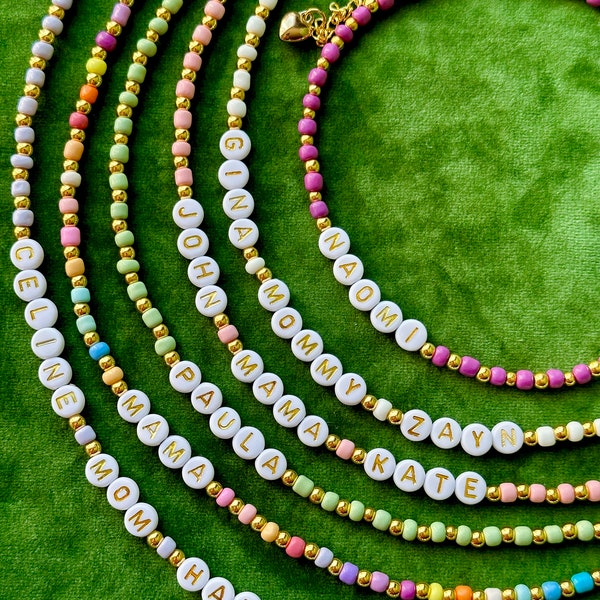Girls Bead Necklace - Etsy