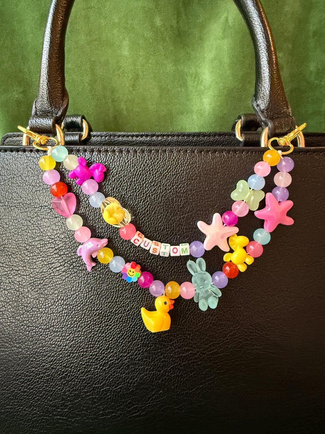 Personalized Colorful Bag Charm, Trendy Custom Y2k Bag Charm, Best ...