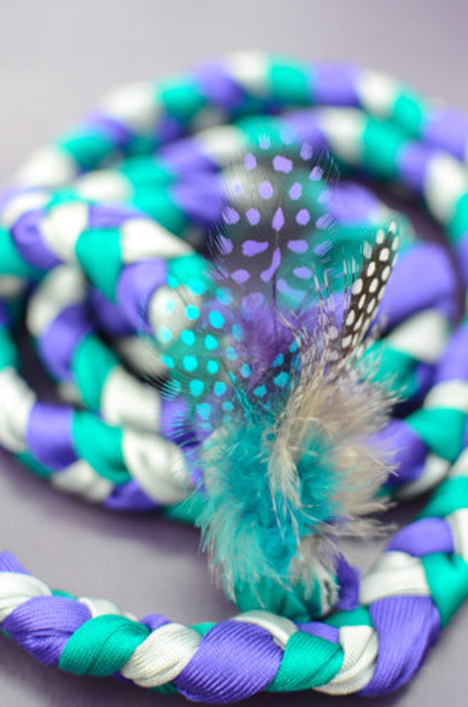 Braided Feather Running Braid Mane Clip in Accessory Mane - Etsy